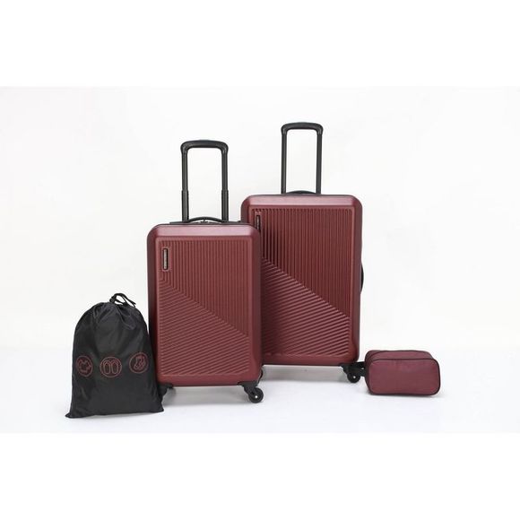Skyline | Bags | Skyline Hardside 4pc Luggage Set Pomegranate | Poshmark